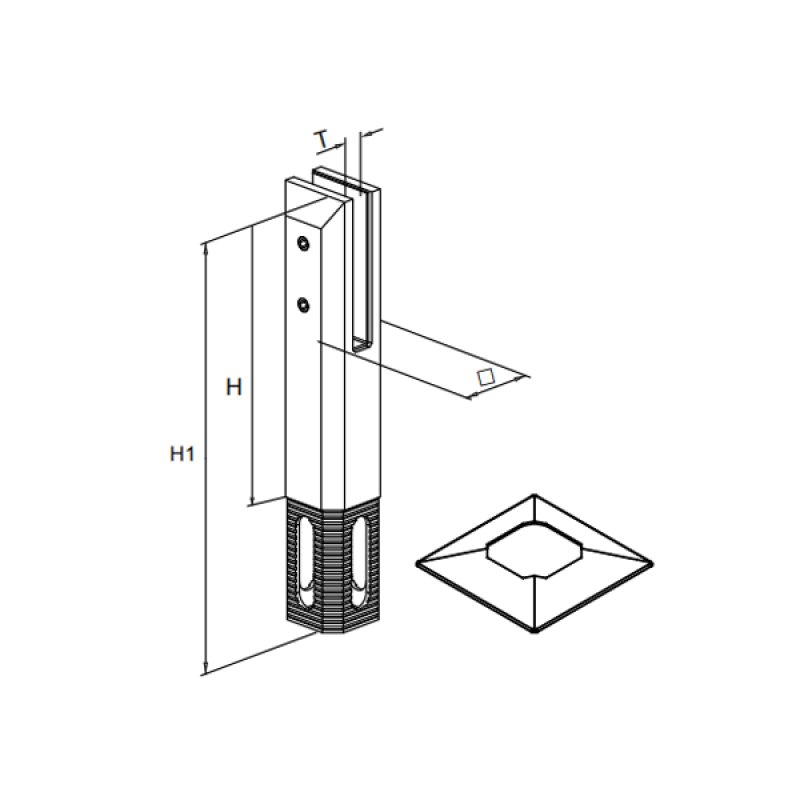 Square Spigot With Cover