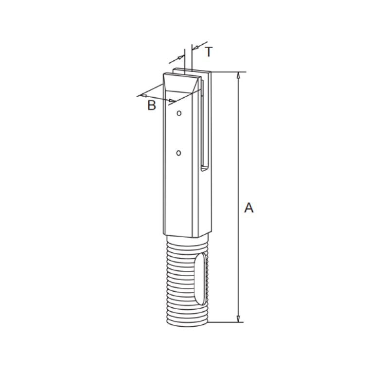 Square Core Drilled Spigot