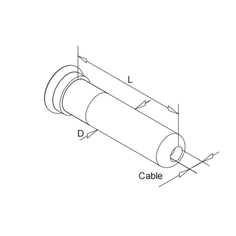 Swageless Terminal With Rivet Cap