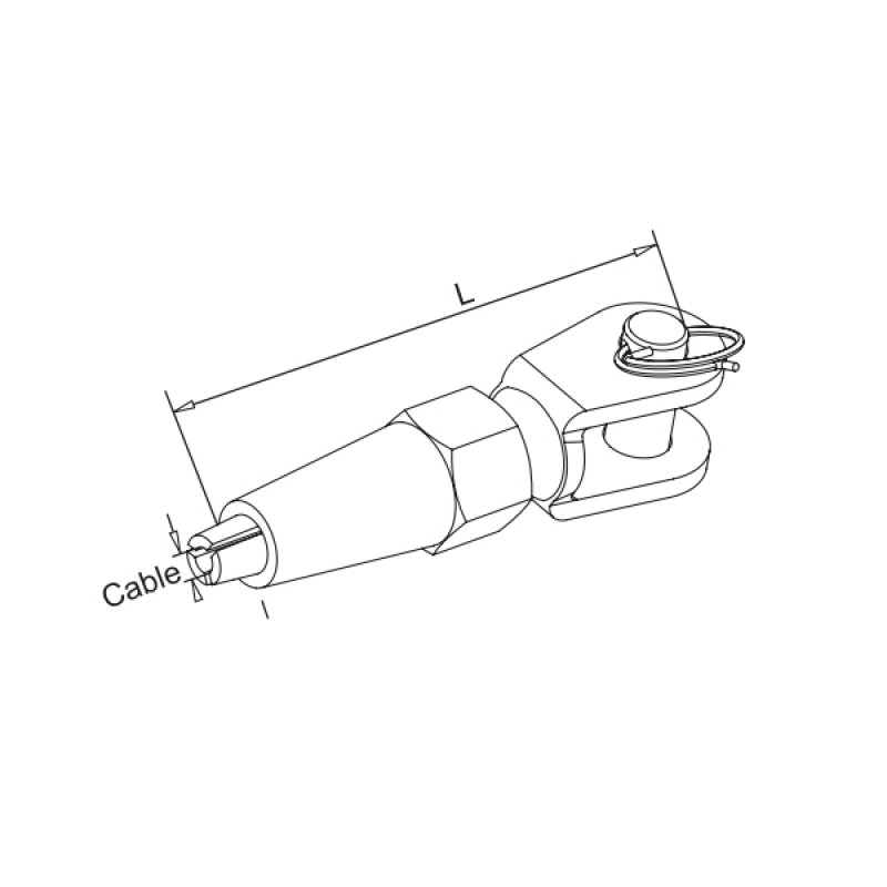 Swageless Welded Fork Terminal
