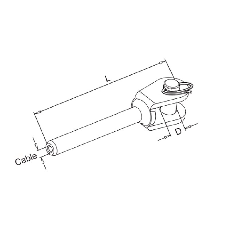 Welded Fork Terminal (Metric)