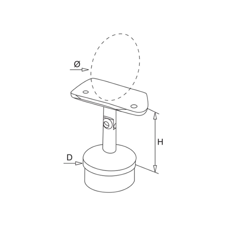 Adjustable Handrail Support