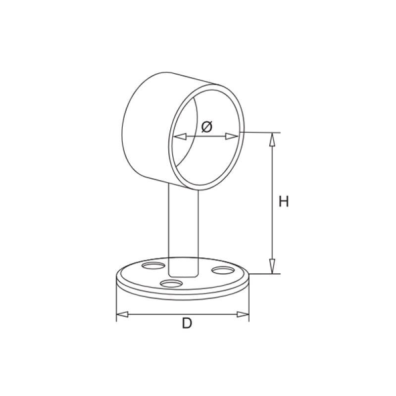 Parapet Rail Support “End”