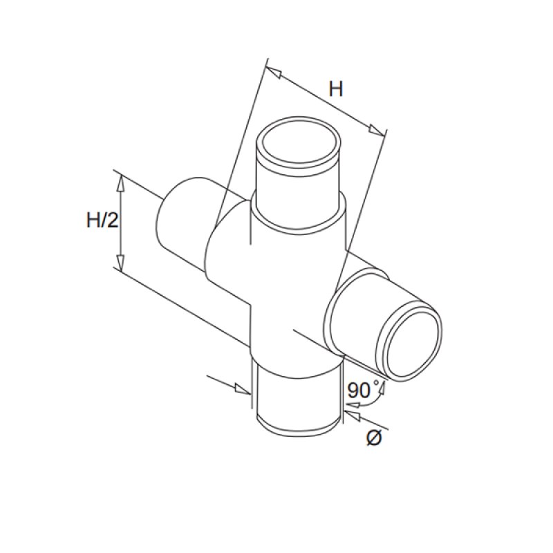 Flush Joiner 4-Way "Star"