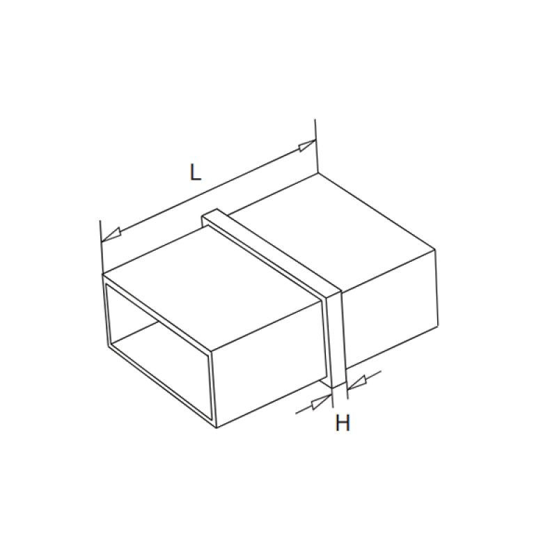 In-Line Joiner For Rectangular Tube