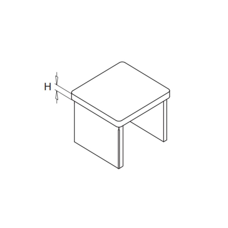 Rectangular Slotted End Cap