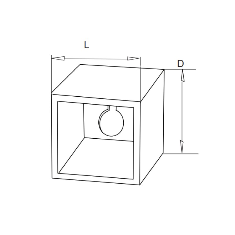 Rectangular Slotted Wall Flange