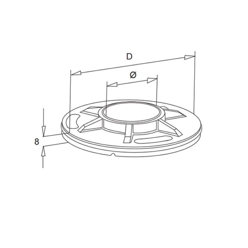 Round Base Plate Only(Welded)