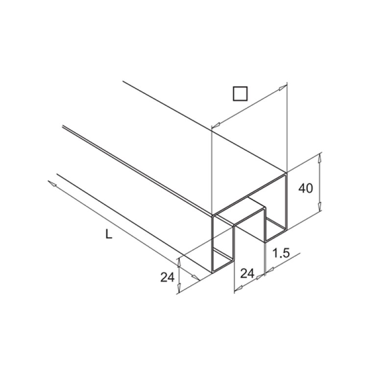 Rectangular Slot Tube