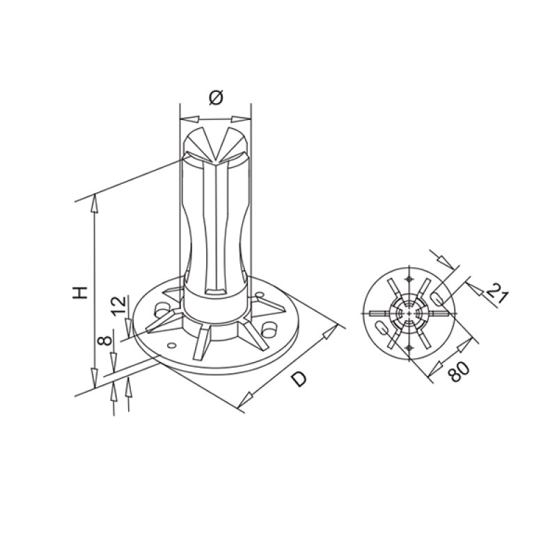 Angle Base Flange