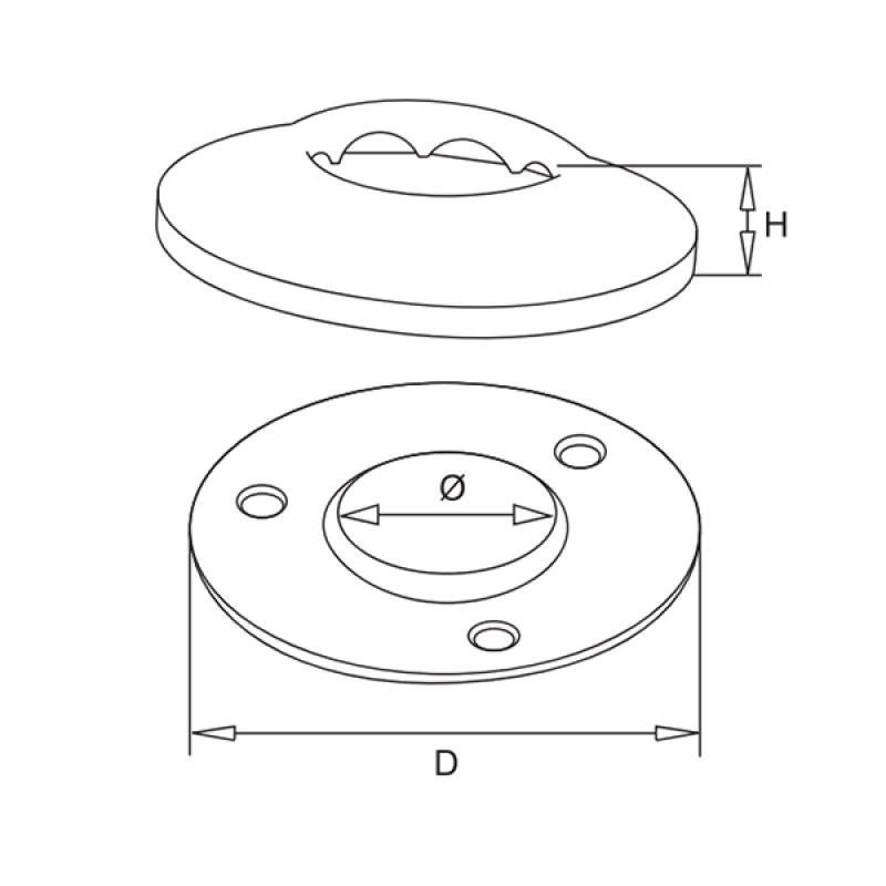 Round Base Plate With Cover(Welded)