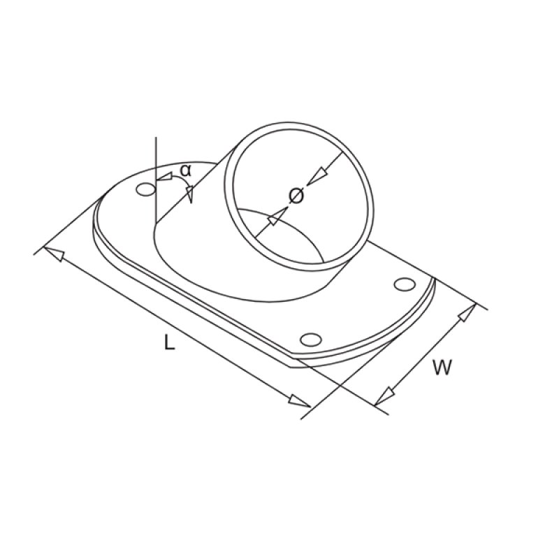Wall Stop Flange
