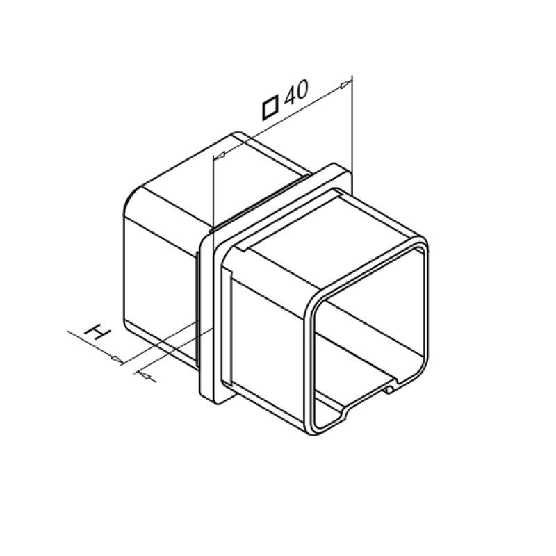 Square Tube Connector