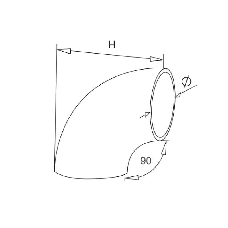 90 Degree Welded Elbow
