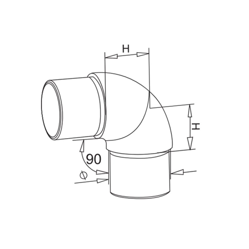 Rotatable Elbow 90 Degree